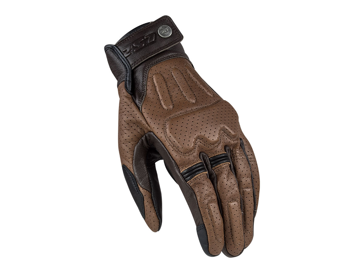 LS2 Rust Vintage Gloves Brown