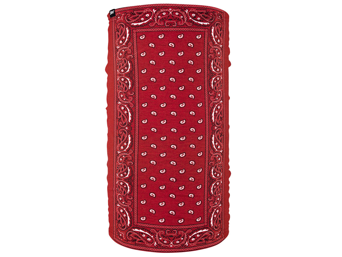 Motley Tube Fleece Lined Red Paisley TF106