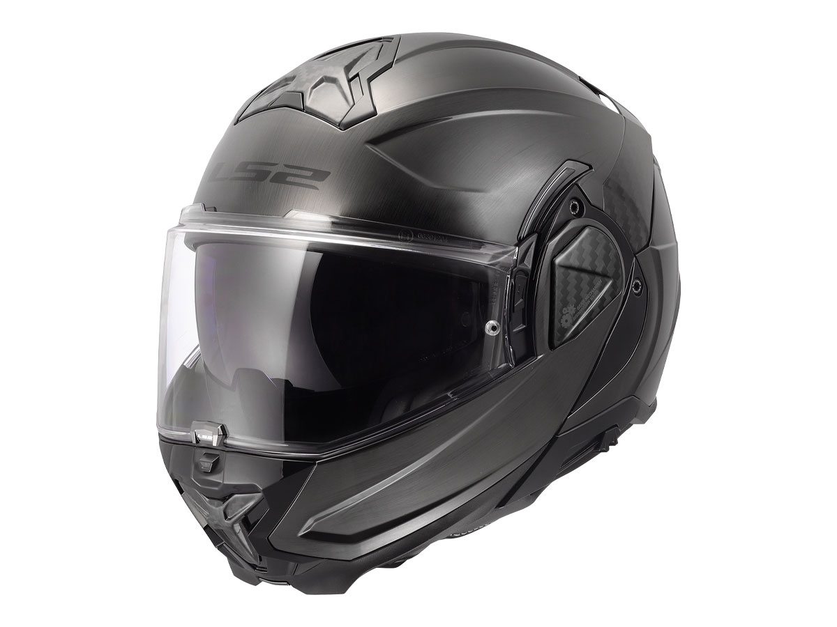 LS2 Advant II Gloss Brushed Gray Modular Helmet