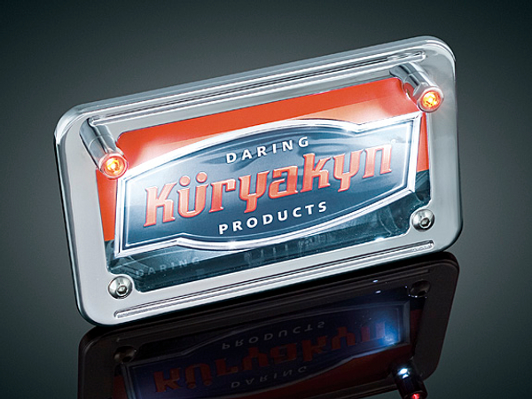 Turn Signal LED License Plate Illuminators w/ Turn Signal Accents