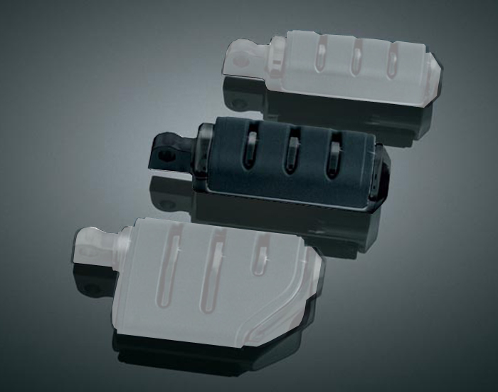 Gloss Black Trident Large ISO Pegs, Male Mounts