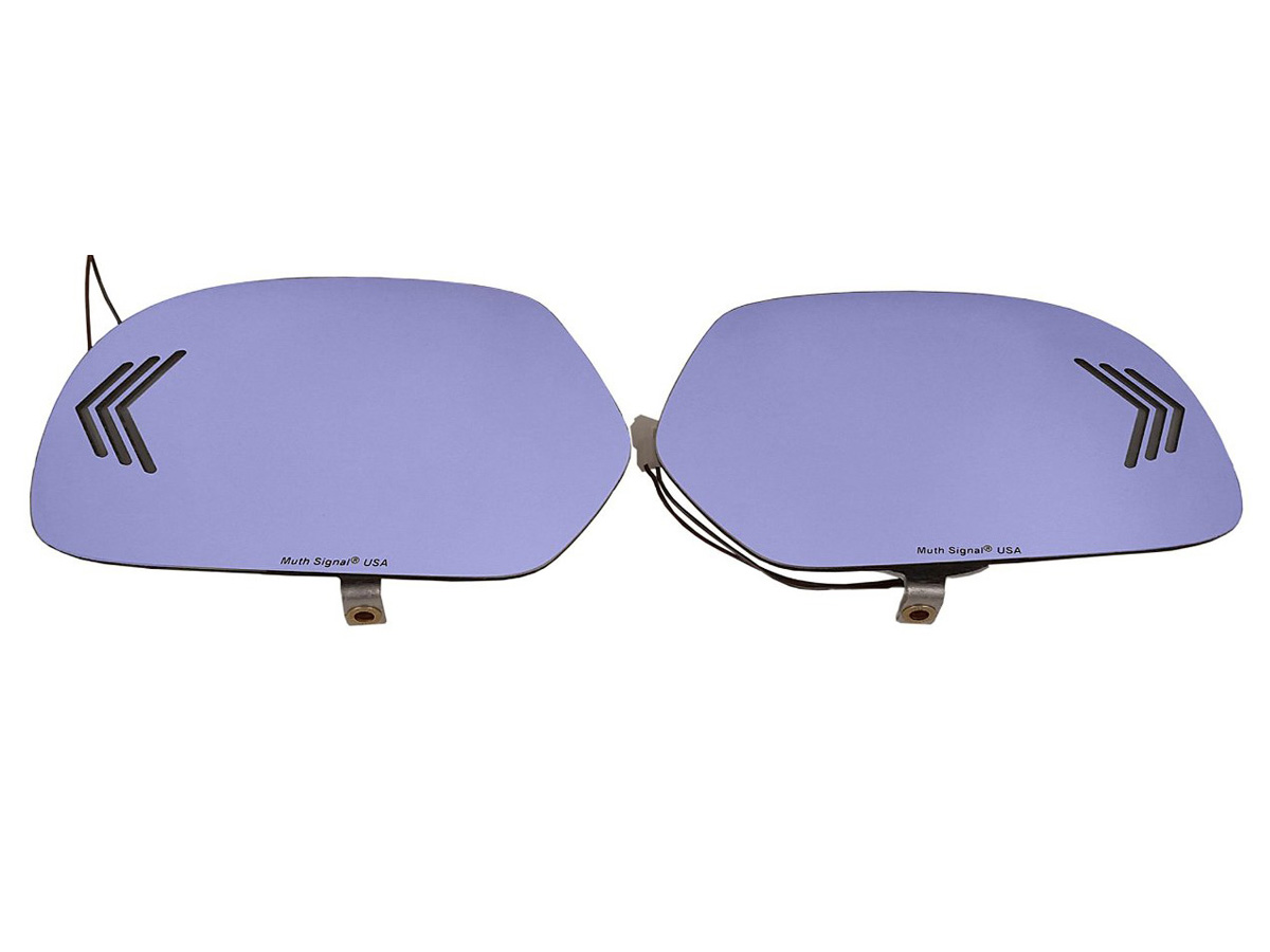 3 Bar Sequential Signal Mirror Kit Blue for F6B